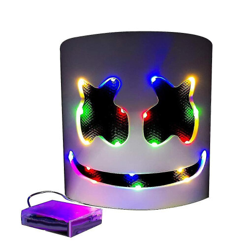 (Colorful) Marshmello Led Mask Dj Cosplay Helmet Marshmello Costume ...