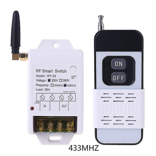 315mhz 433mhz 220v 380v 30a Relay Wireless Remote Control Switch ...