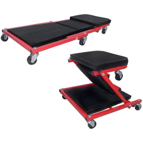 Motacare MCDCS21 Folding Car Creeper Board 2-in-1 Crawler & Stool Seat ...