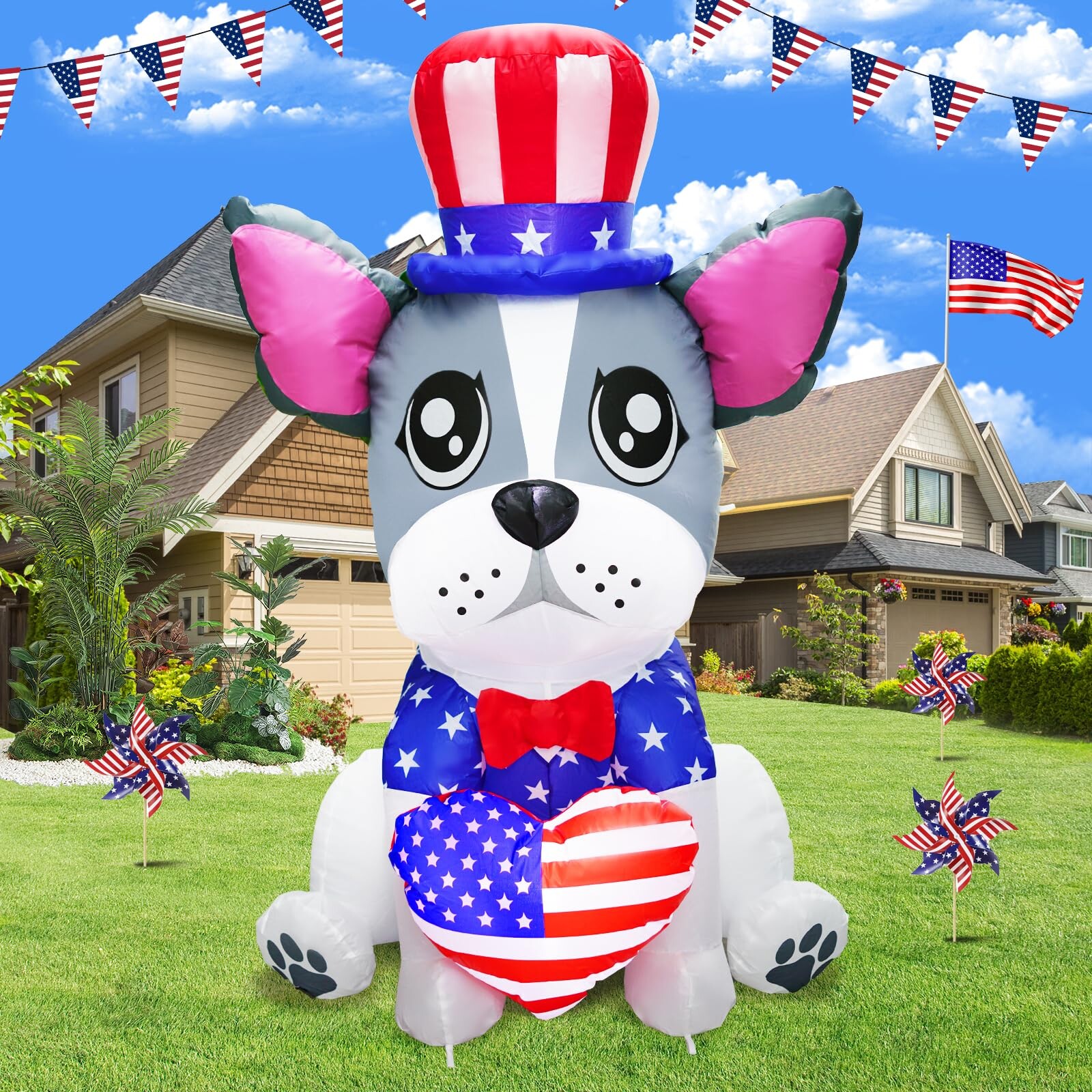 inslife 10Ft Long Halloween Inflatable Pirate Ship and Pirate Skeleton ...