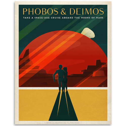 Astronomy Poster - SpaceX Mars Travel - 11x14 Unframed Art Print ...