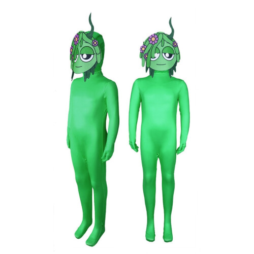 (green, 130cm) Cosplay Bodysuit For 110cm-190cm Kids And Adlts Sprunki ...