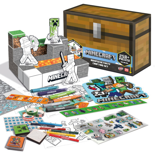 Minecraft by Bladez Toyz Kids Activity Set - Kids Arts & Crafts Sets with 250+ Pieces ...