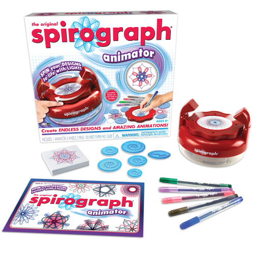 Silverlit Spirograph Atelier Magique Creative Activities-Rotating Light Effects to Enhance ...