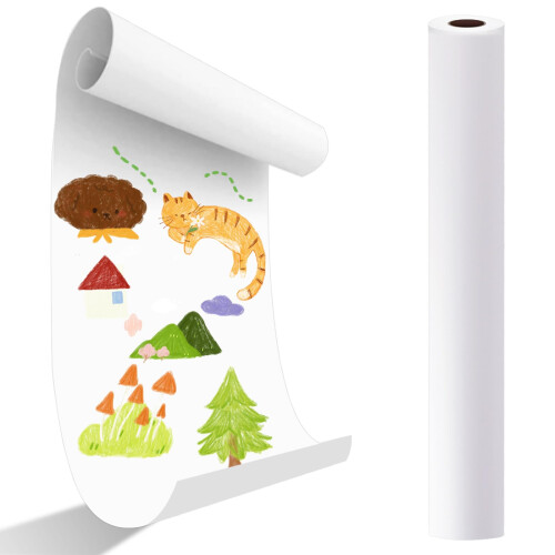ASelected 25 M Drawing Paper, 70 GSM White Art Drawing Paper Roll ...
