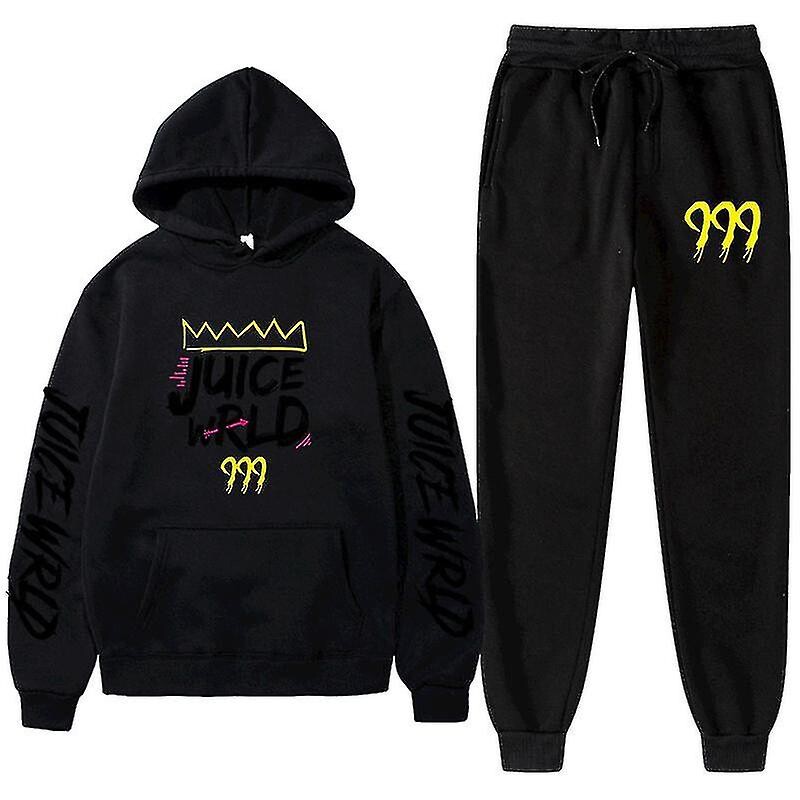 (black 1, S) New Juice World Hoodie Suit Sweatshirt Jogging Pants Juice ...