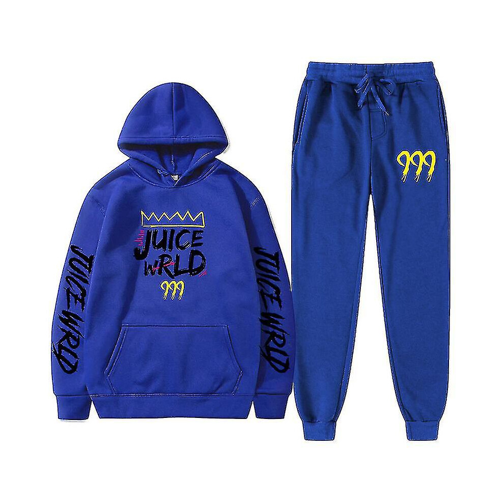 (blue 1, M) New Juice World Hoodie Suit Sweatshirt Jogging Pants Juice ...