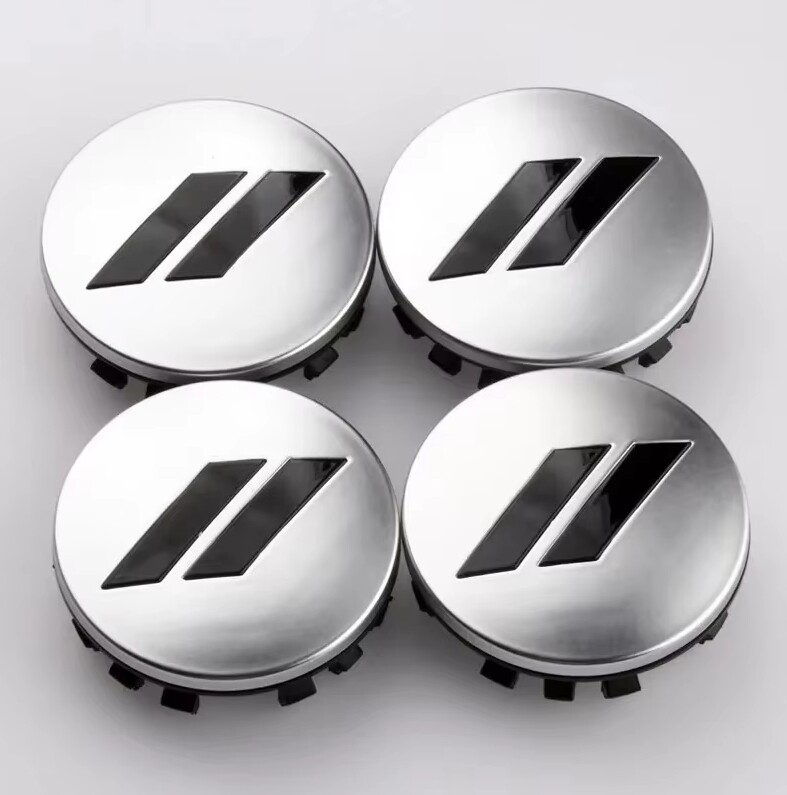 (Silvery) 4Pcs 63mm Car Wheel Center Hub Caps Rim Cover Emblem For ...