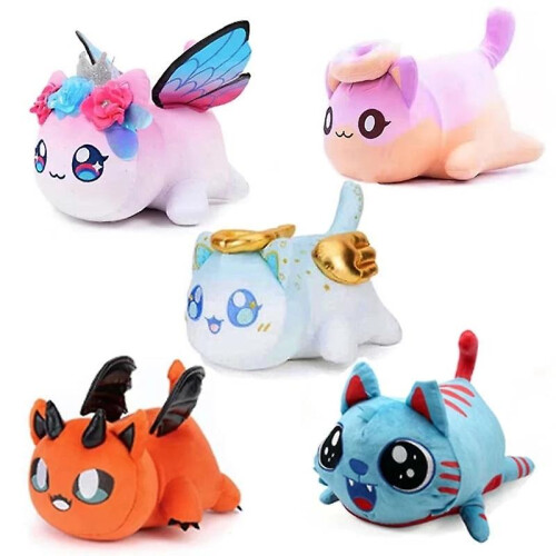 (Angry Cat) New Aphmau Plush Doll Meemeows Food Cat Plushies Cute ...