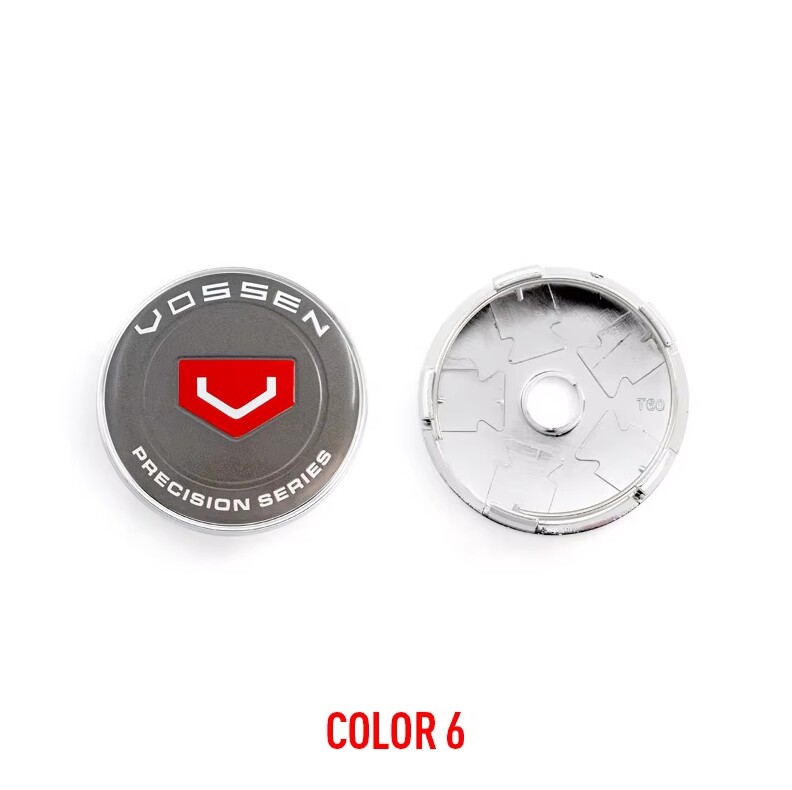 (COLOR 6) 4PCS/lot 60MM VOSSEN Car Wheel Center Hub Caps Car Emblem ...