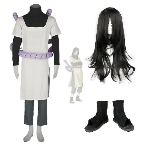 (Orochimaru, M) Uchiha Sasuke Cosplay Costume Outfit Uniform Suit Top ...