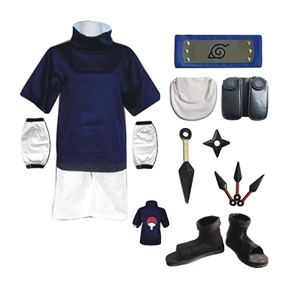 (Uchiha Sasuke, Kids L) Uchiha Sasuke Cosplay Costume Outfit Uniform ...