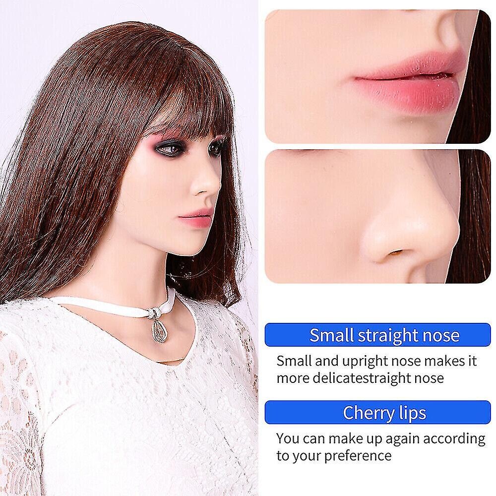 (Tan) Realistic Silicone Female Mask Full Face Disguise Crossdresser ...