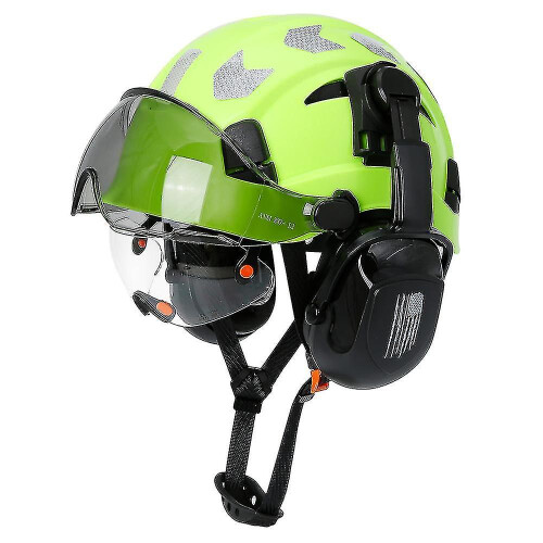 (CR08 Reflective B) Ce Construction Safety Helmet With Visor Built In ...