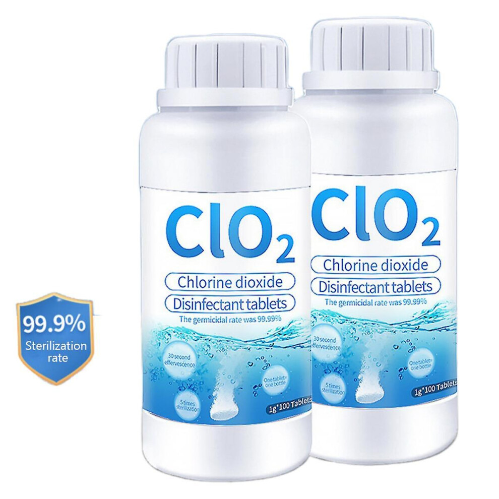 100/200pcs Food Grade Chlorine Dioxide Effervescent Tablet Clo2 Anti ...
