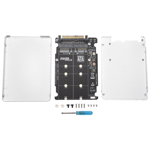 Adaptateur SSD M.2 vers U.2 2 en 1 NVMe et SATA-Bus NGFF PCI-E SFF-8639 Convertisseur PCIe M2 ...