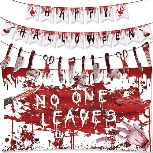 (style 5) Halloween Bloody Garland Banner Props Halloween Decorations ...