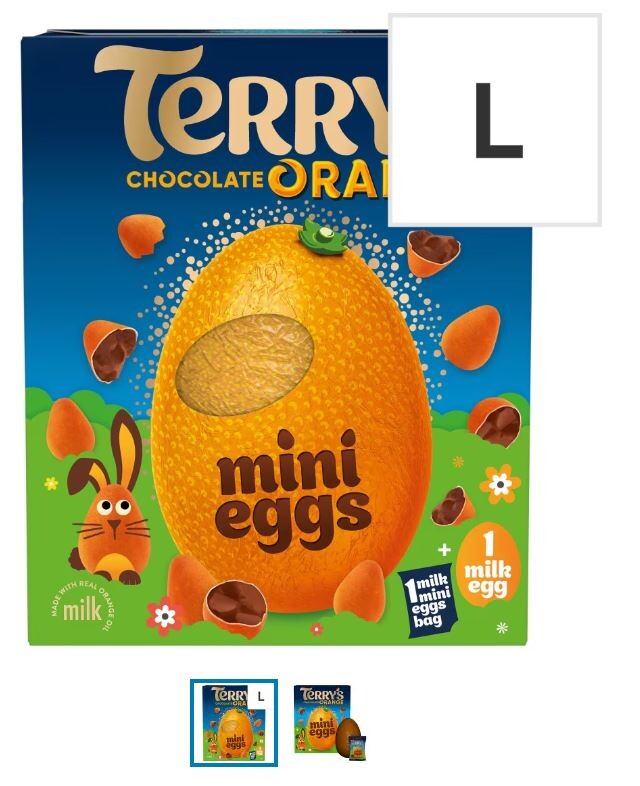 Terry's Milk Chocolate Orange And Mini Eggs Easter Egg 200G Pack Of 2 ...