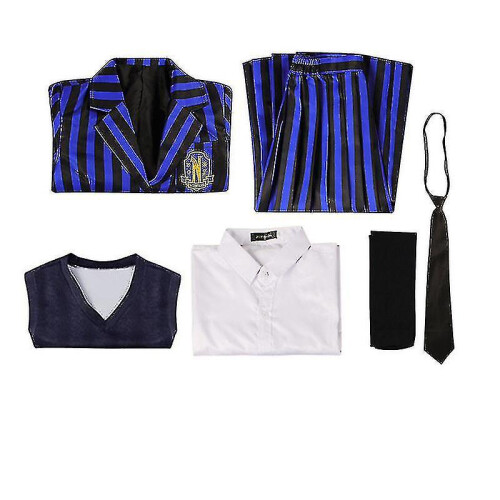 (Full set, L) Wednesday Costume Enid Sinclair Dress Up For Adults Kids ...