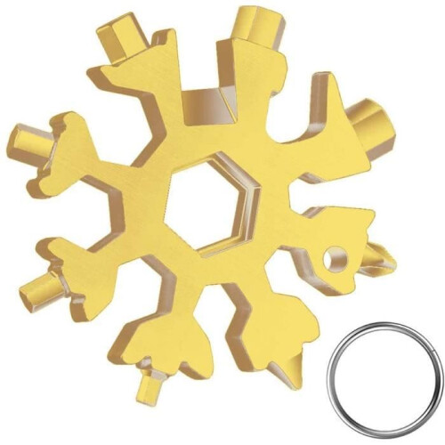 Snowflake Tool,Stainless Steel 18-in-1 Snowflake Multi-Tool Portable ...