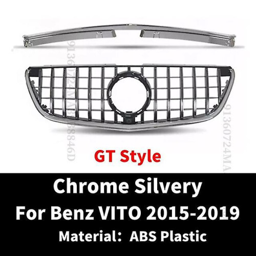 (Vito GT Silvery) Upgrade Front Inlet Bumper Grille Grill Diamond ...