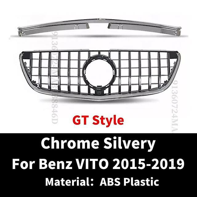 (Vito GT Silvery) Upgrade Front Inlet Bumper Grille Grill Diamond ...
