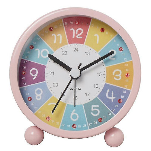 (pink) Learning Clock For Kids - Telling Time Teaching Clock - Kids ...