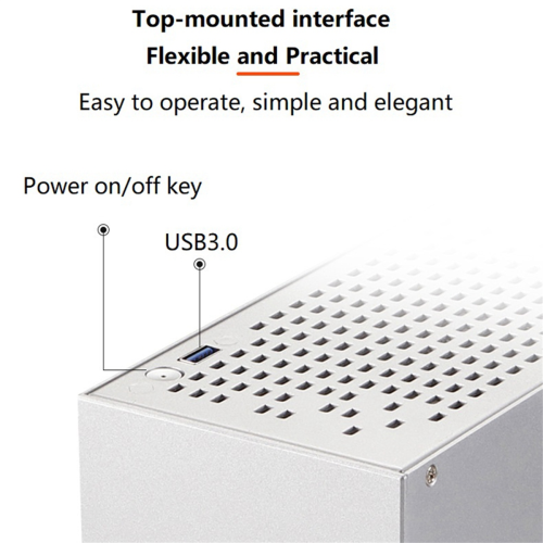 A07 Mini ITX Computer Case Chassis HTPC Host Desktop Box Silver on OnBuy