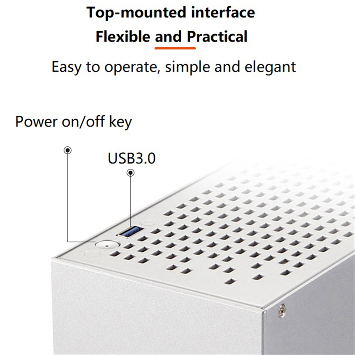 A07 Mini ITX Computer Case Chassis HTPC Host Desktop Box Silver on OnBuy