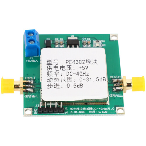 PE4302 Digital Programmable Step Attenuator Module DC 4GHZ 0-31.5DB on ...