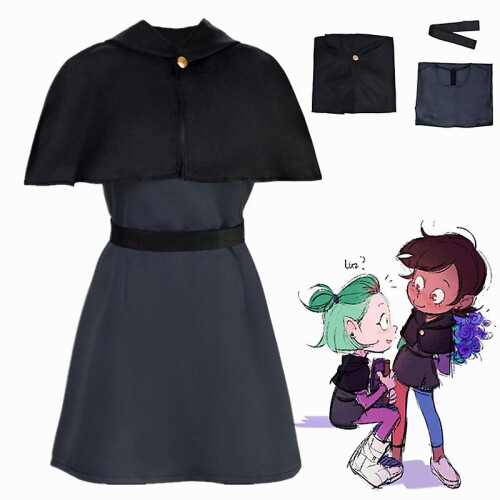 (XXL) Anime The Owl House Season Cosplay Costume Luz Noceda Adult Black ...