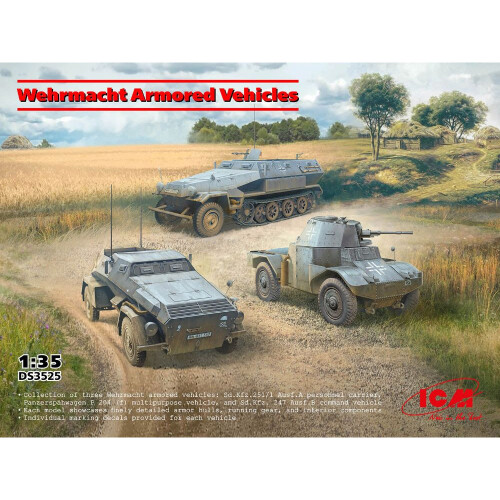 ICM DS3525 Wehrmacht Armored Vehicles Diorama Set 1:35 Model Kit on OnBuy