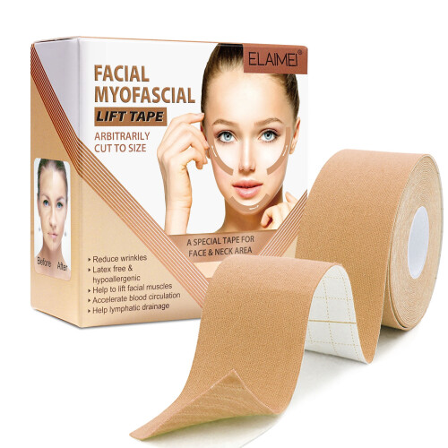 2.5CM*5M Instant Facial Myofascial Lift Tape For Face Neck Eyes Skin ...