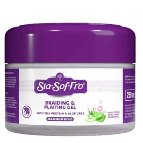 Sta Sof Fro Braiding & Plaiting Gel - Silk Prot & Aloe 250 ml on OnBuy