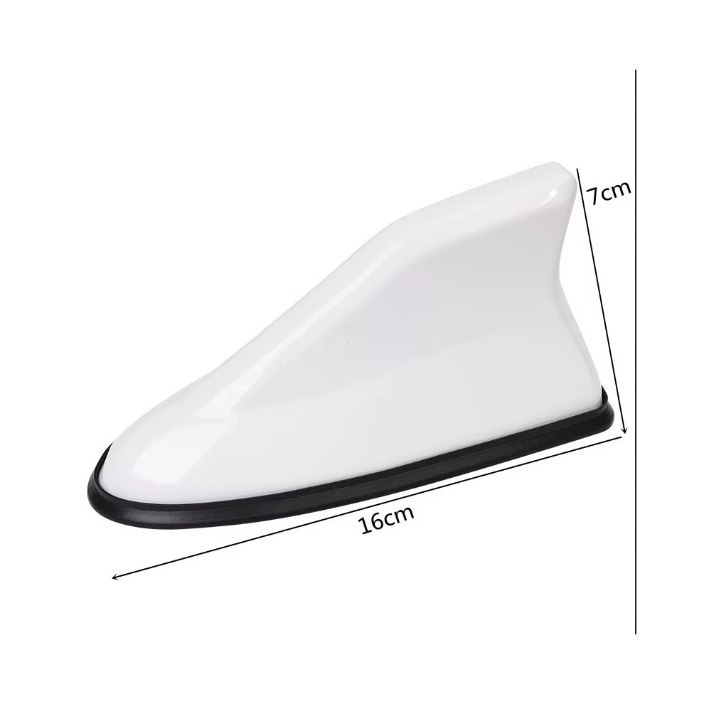 (A-white) Universal Carbon Fiber Look Car Roof Top Mount Shark Fin ...