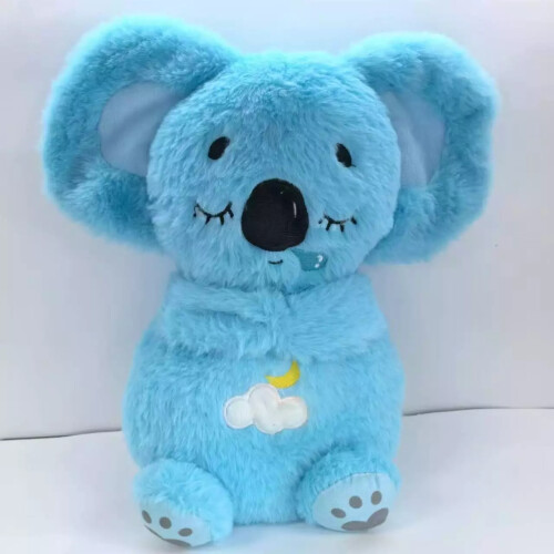 (New blue koala) NEW Cute Koala Breathing Musical Soothing Doll Sleep ...