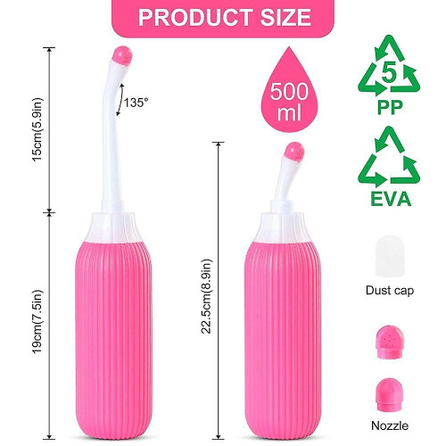 (Pink) Bidet Sprayer/peri Bottle For Postpartum Perineal Care-hemmoroid ...
