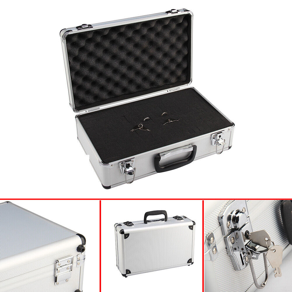 Large Hard Aluminium Flight Case Foam Lockable Tool Camera Gun Storage ...