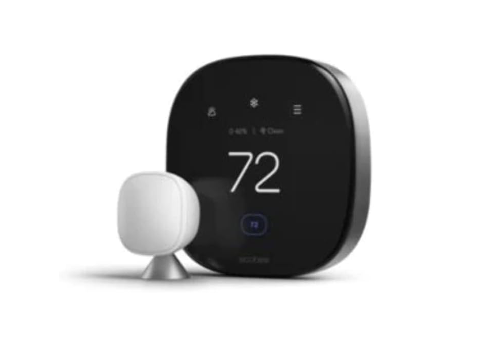 ECOBEE PRO SMART THERMOSTAT PREMIUM WITH SENSOR (EB-STATE6P-01) BLACK ...