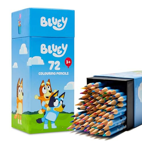Bluey Colouring Pencils for Kids - 72 Pencils Colouring Box Colouring ...