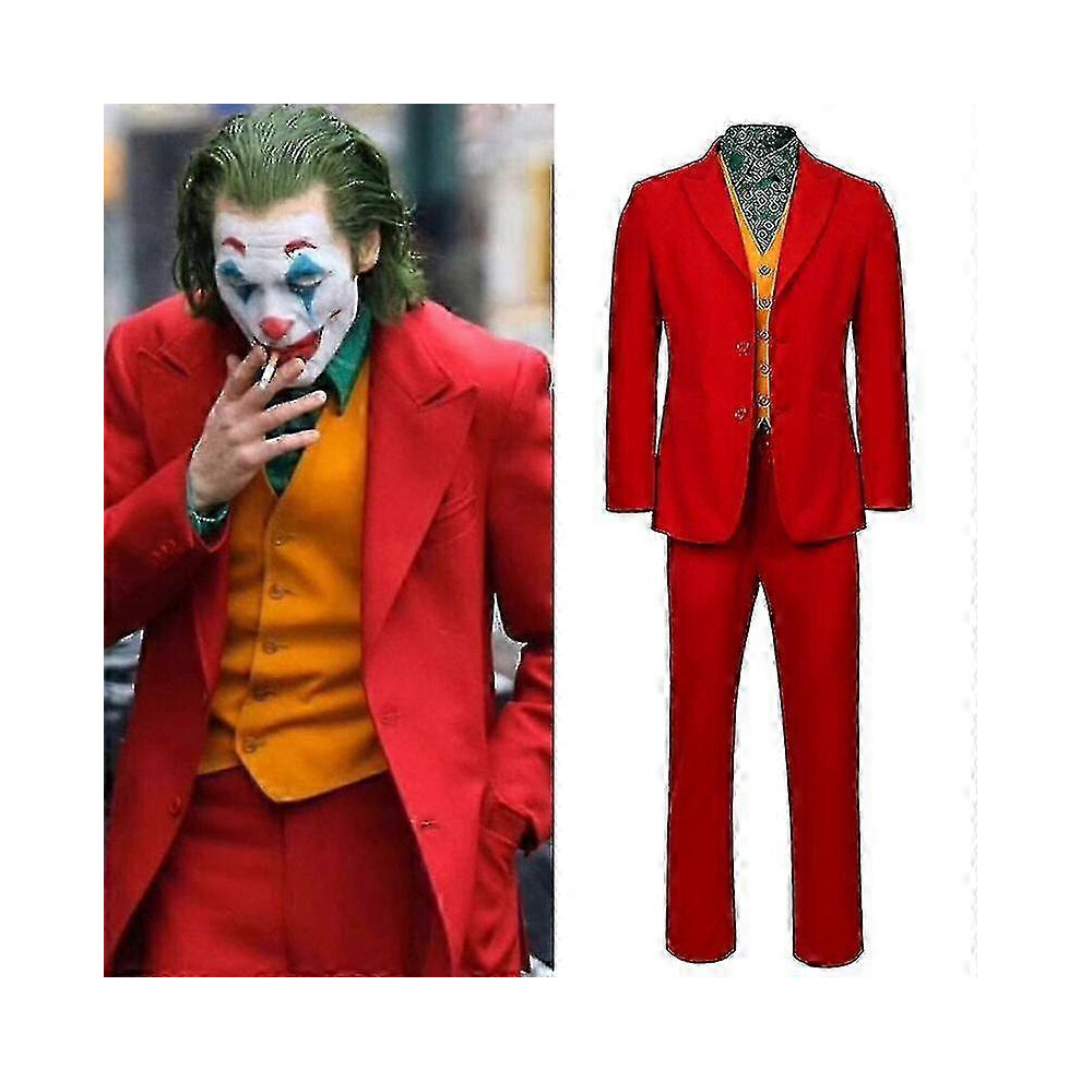 (With wig, 130 cm) Movie Joker Cosplay Costume Arthur Fleck Full Set ...