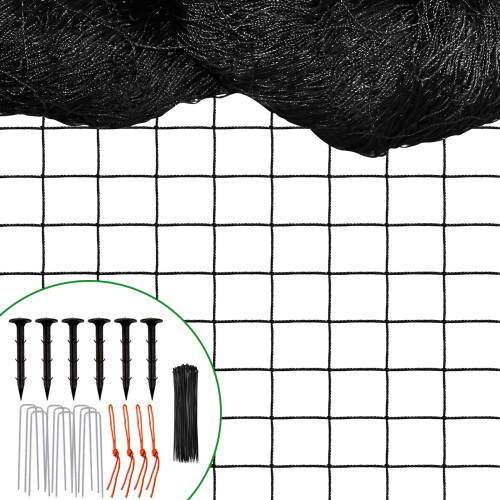 DQS Bird Netting - 50x50 Poultry Netting with 2.4 Square Mesh Net for ...