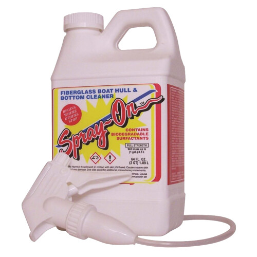 Spray-On F1000 Fiberglass Boat Hull and Bottom Cleaner - 1/2 Gallon ...