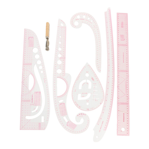 New Clear Straight Curve Ruler Staff Gauge Drawing Line Sewing ...