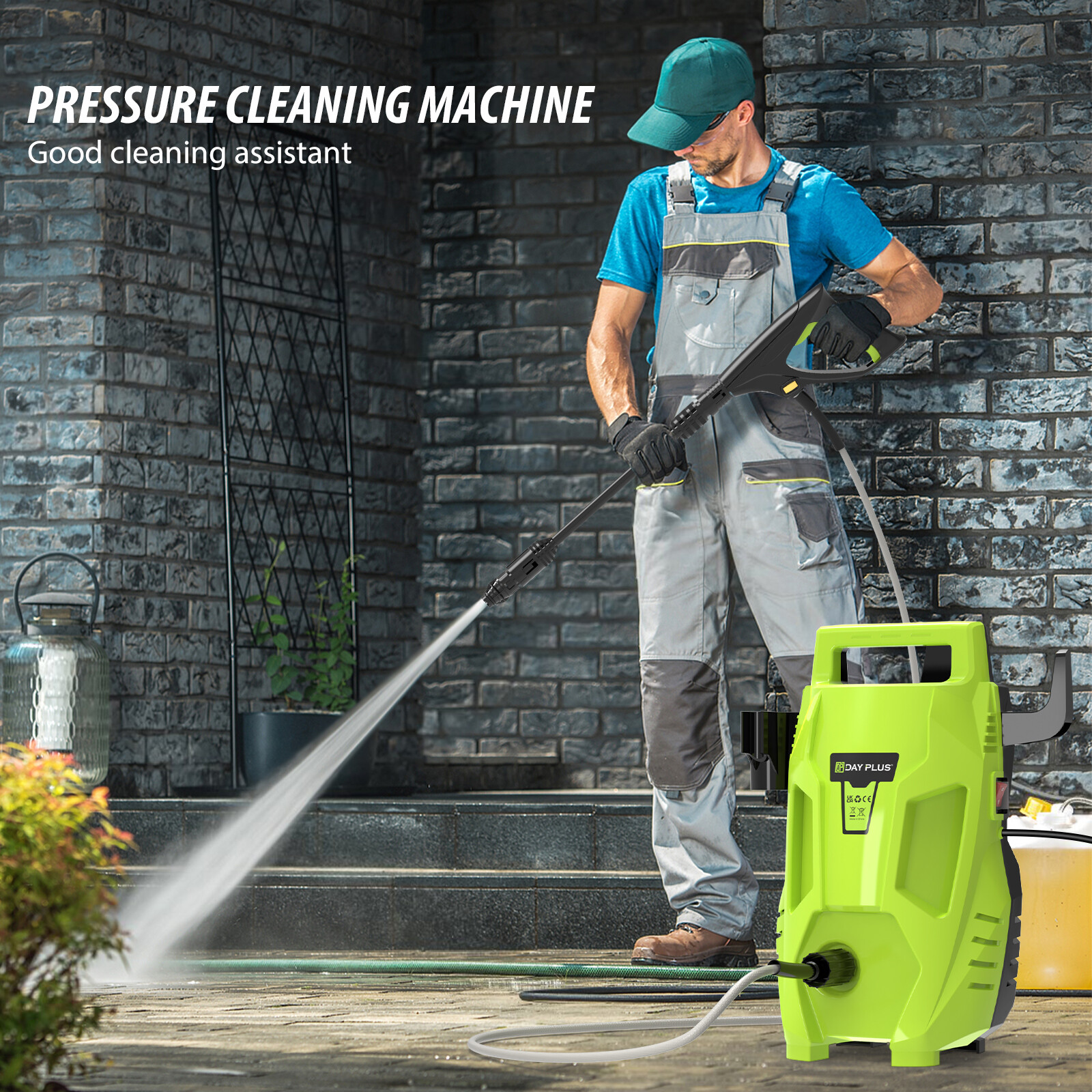 Electric High Pressure Washer 350Bar 5000PSI Power Jet Wash Patio Car ...