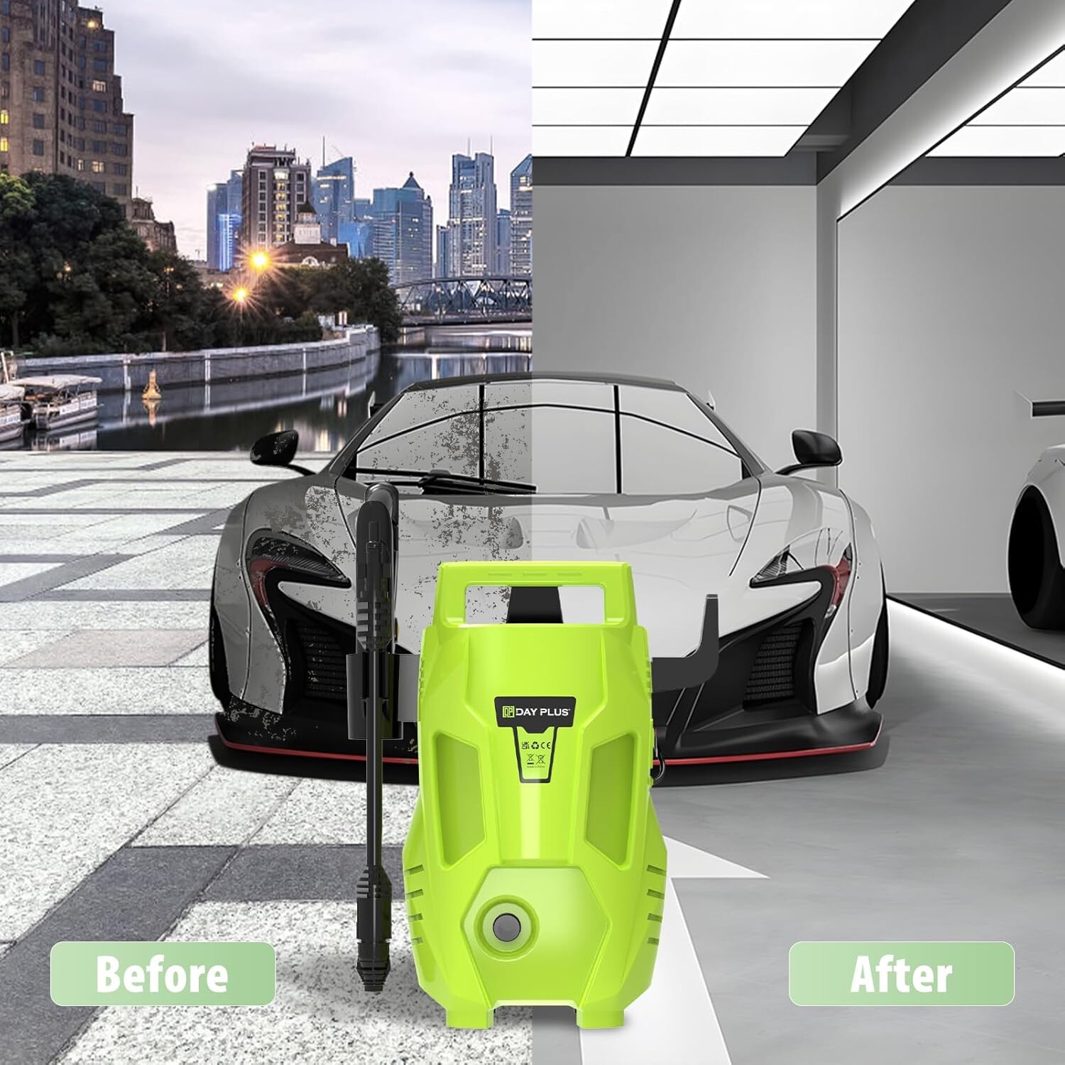 Garden High Pressure Washer 3-IN-1 Power Jet Nozzle High PowerCleaner ...