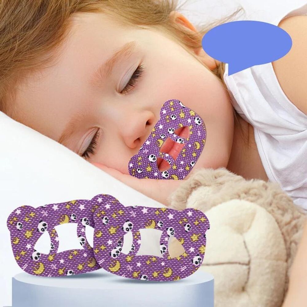 (30Pcs) Anti-Snoring Stickers For Kids Children Night Sleep Lip Nose Breathing Improving Patch ...
