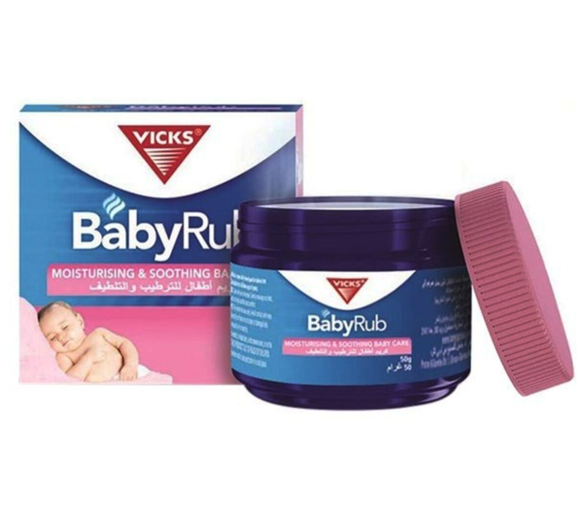 Vicks BabyRub Non-Medicated Formula Mosturising And Soothing Baby Care ...