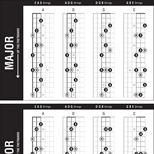 The Ultimate TRIADS Guitar Poster 24x36 + Guitar Chords Scales and ...