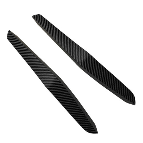 Carbon Fiber Front Bumper Lip Splitter Fin Air Knife Auto Body Kit Car ...